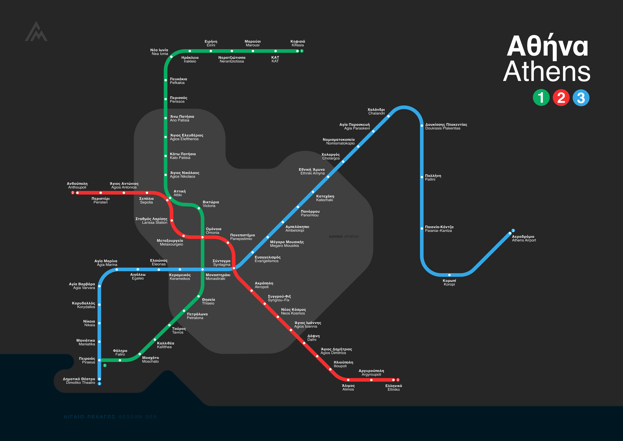 Athens Metro map – Amazing Maps