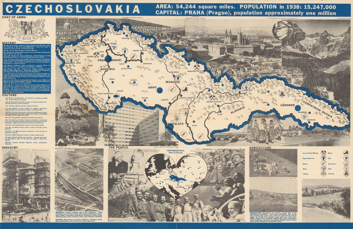 Czechoslovakia Historic map – Amazing Maps