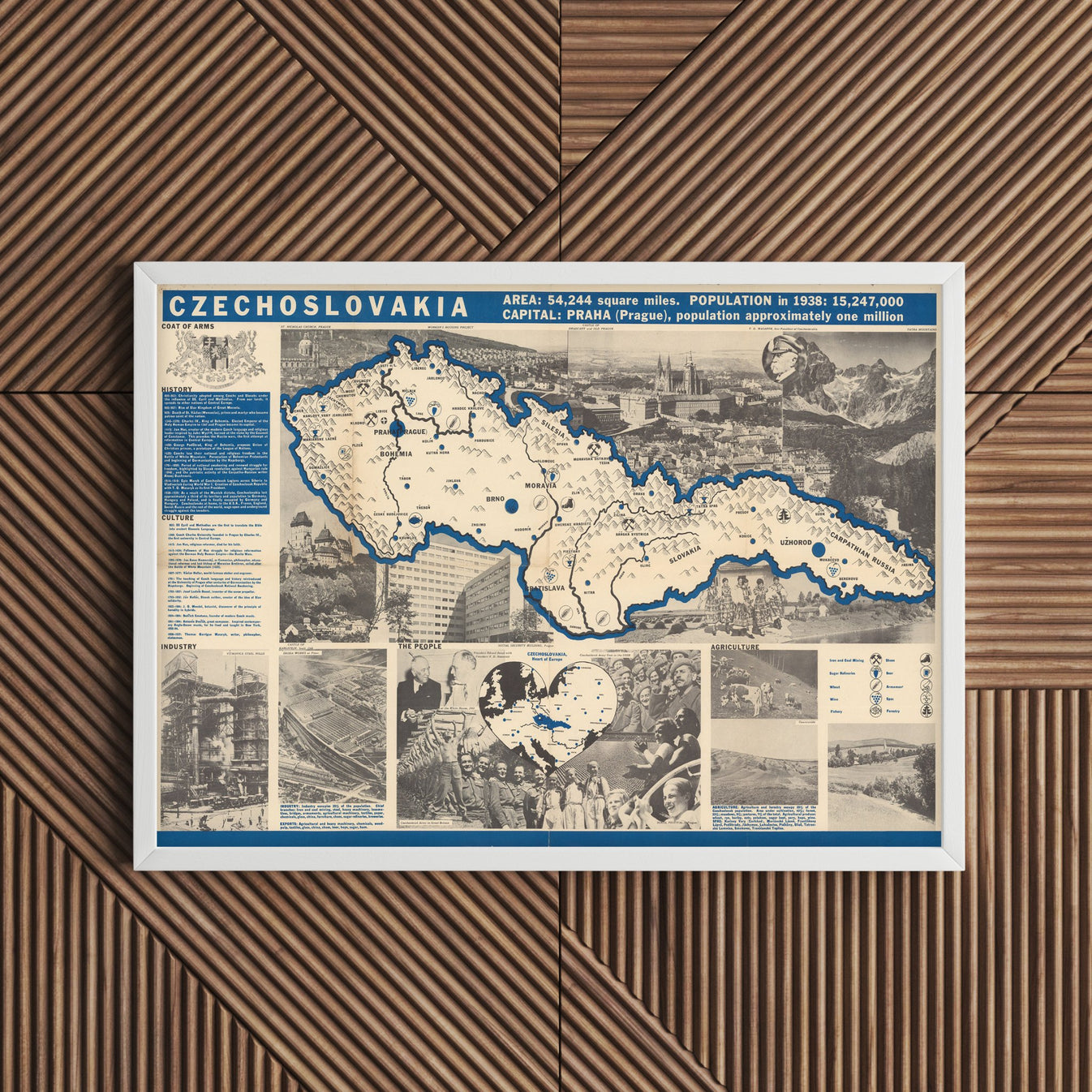 Czechoslovakia Historic map – Amazing Maps