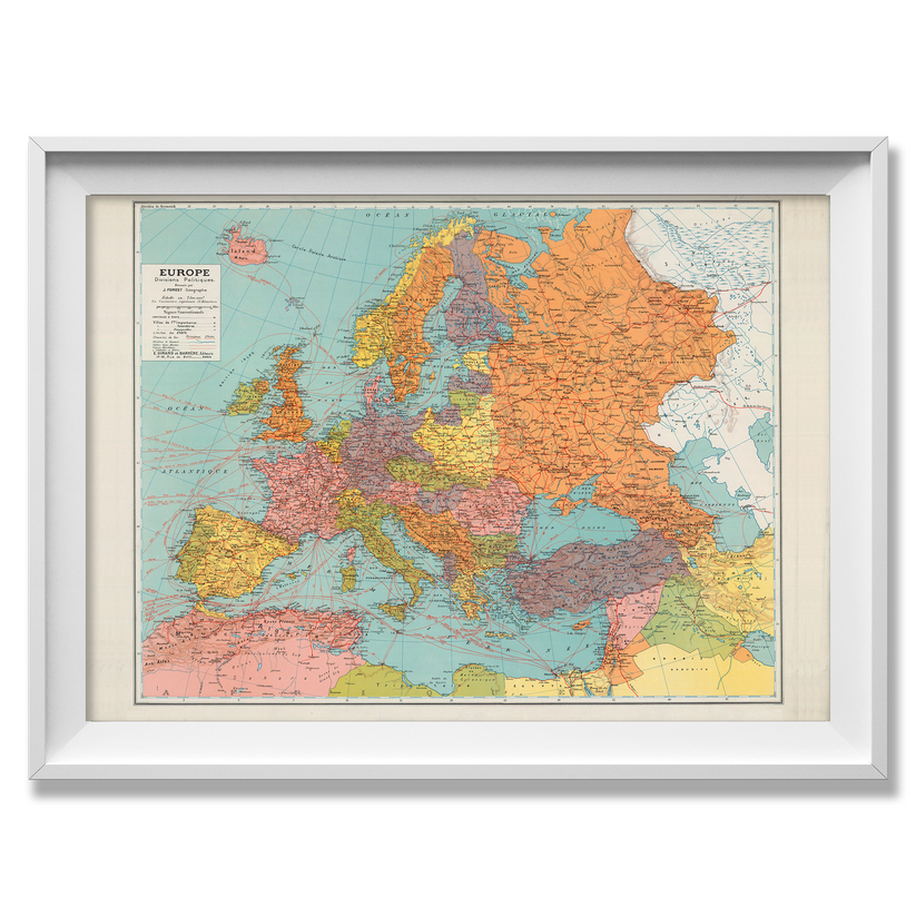 French Political Map of Europe After WW1 – Amazing Maps