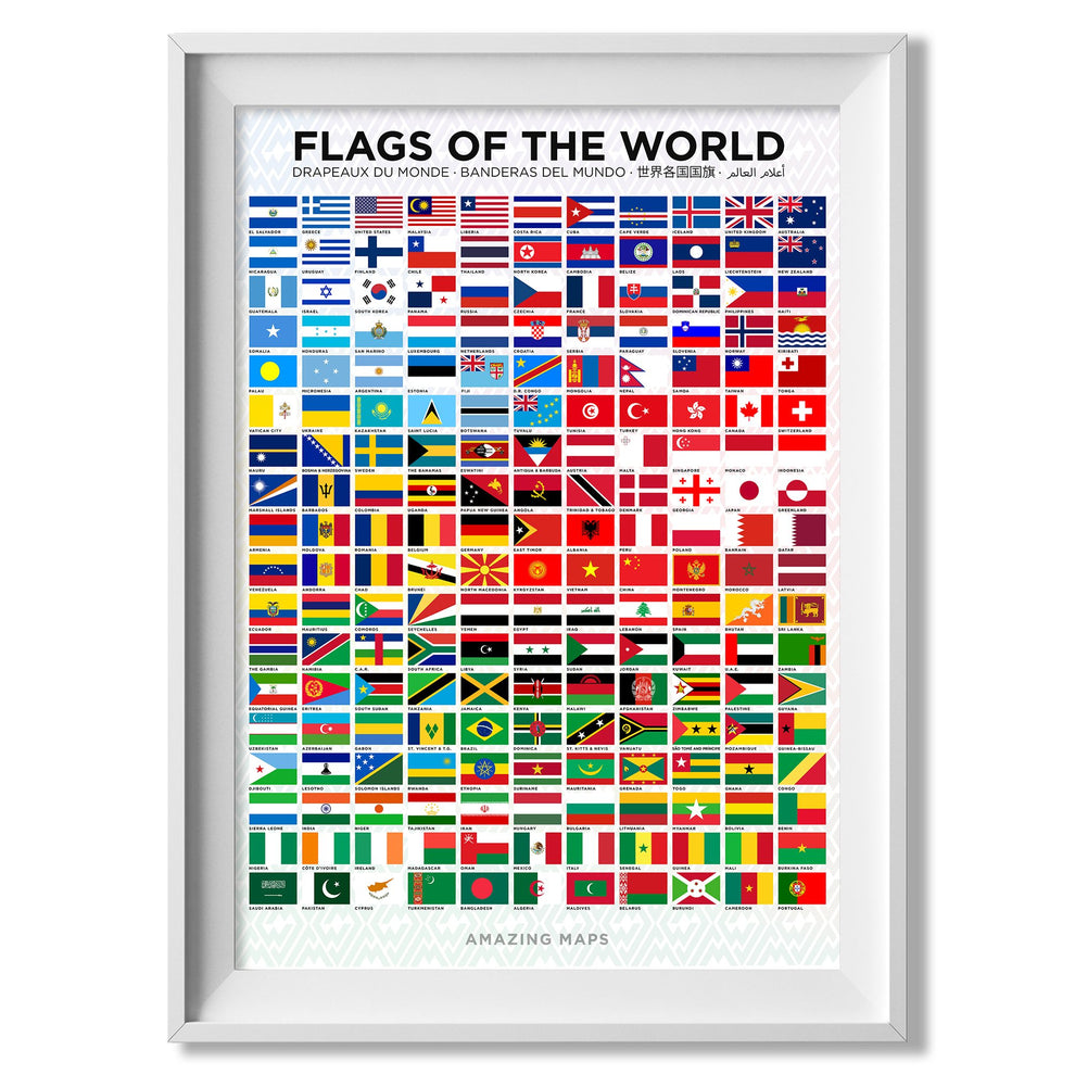 Flags of the World Poster – Amazing Maps