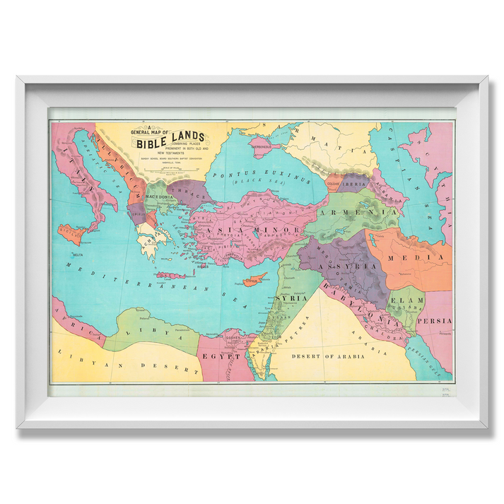 General Map of Bible Lands – Amazing Maps