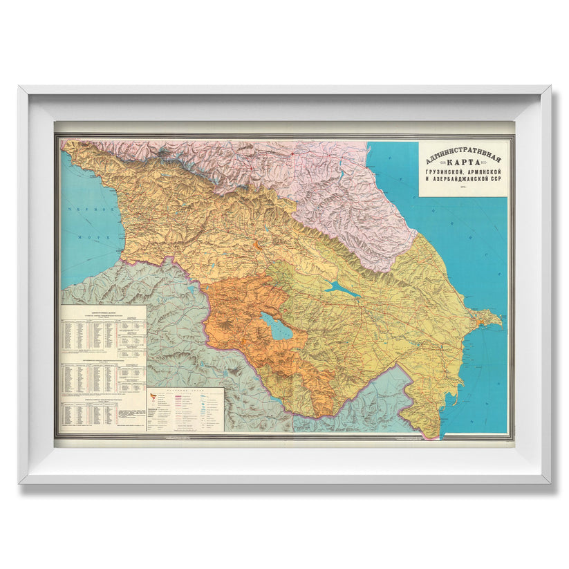 Historic Map of the Caucasus in Russian – Amazing Maps