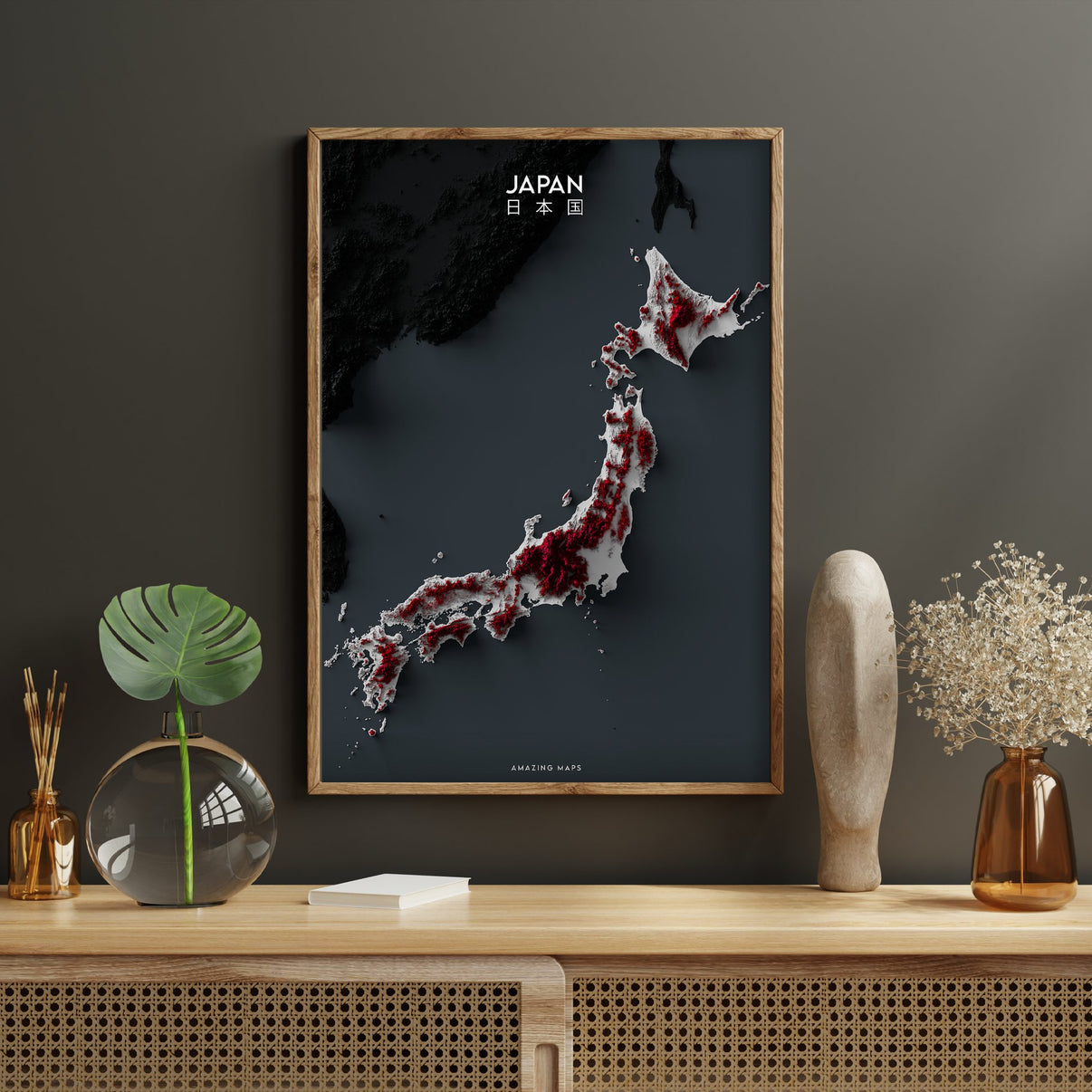 Japan Relief map – Amazing Maps