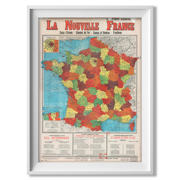 La Nouvelle France 1939 Map – Amazing Maps