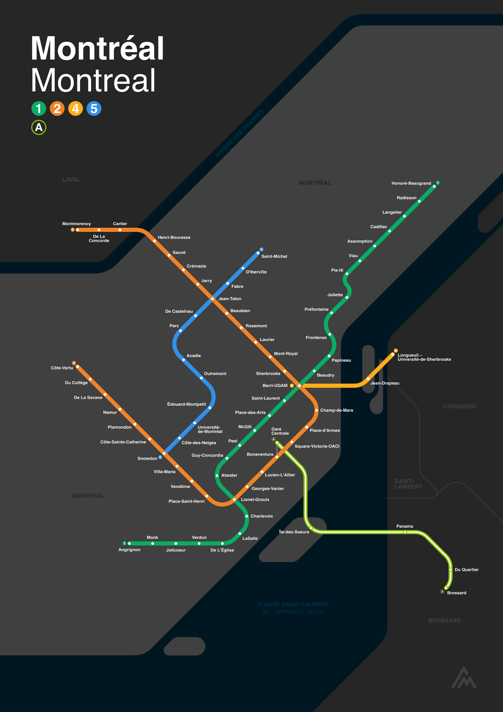 Montreal Metro map – Amazing Maps
