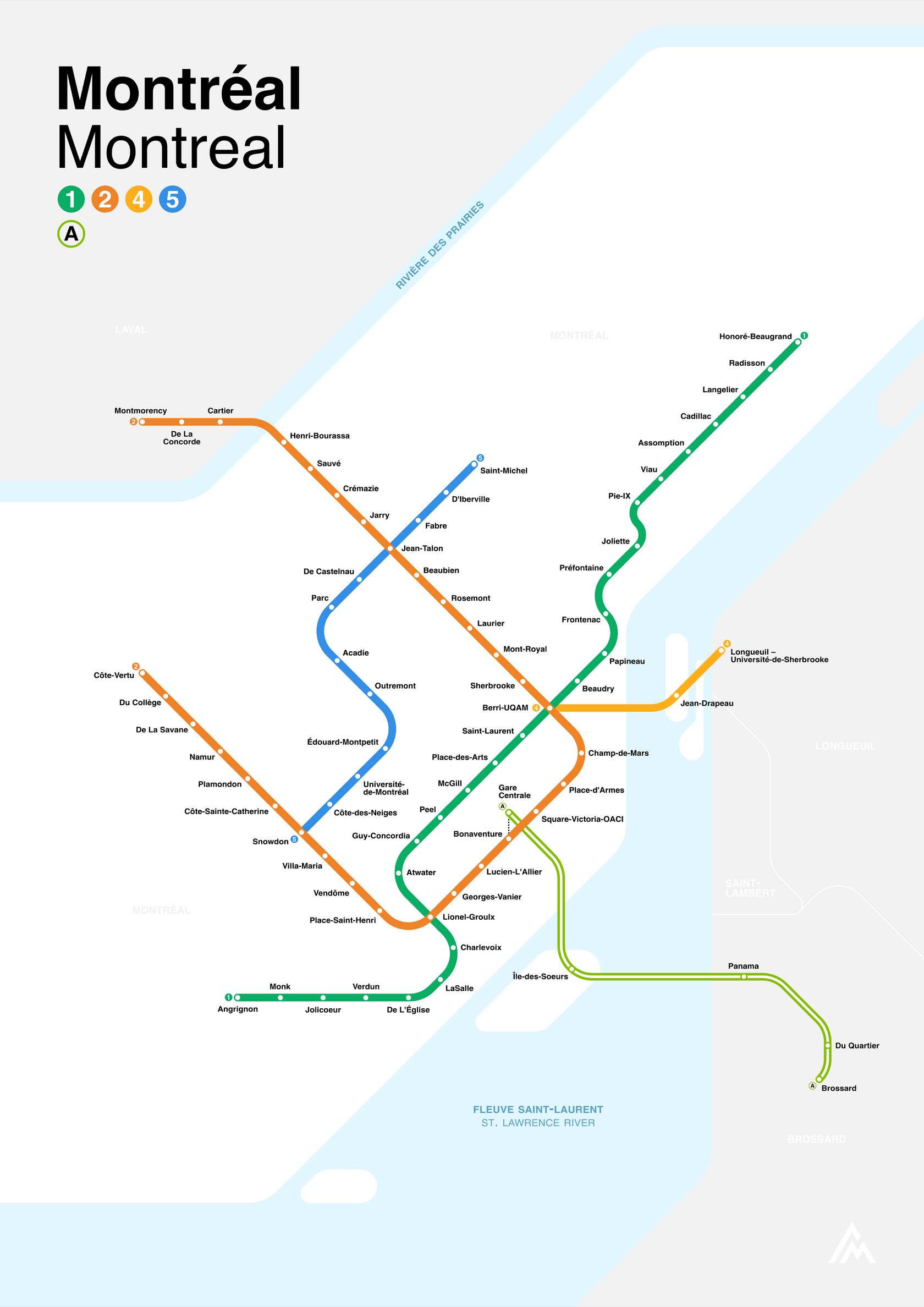 Montreal Metro map – Amazing Maps