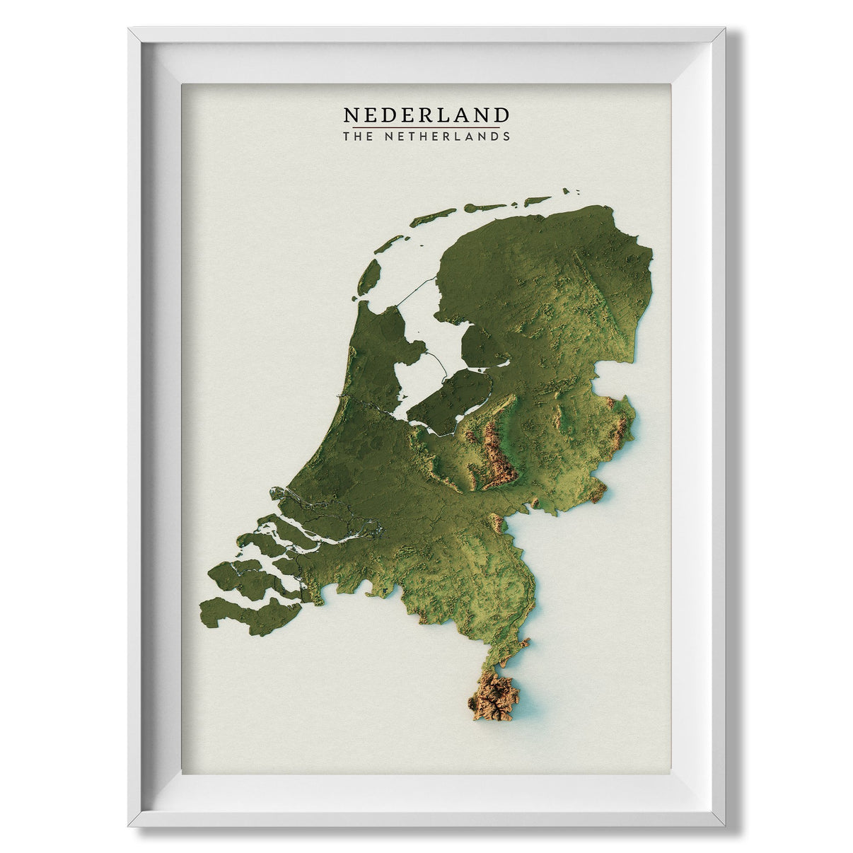 Netherlands Realistic Relief map – Amazing Maps