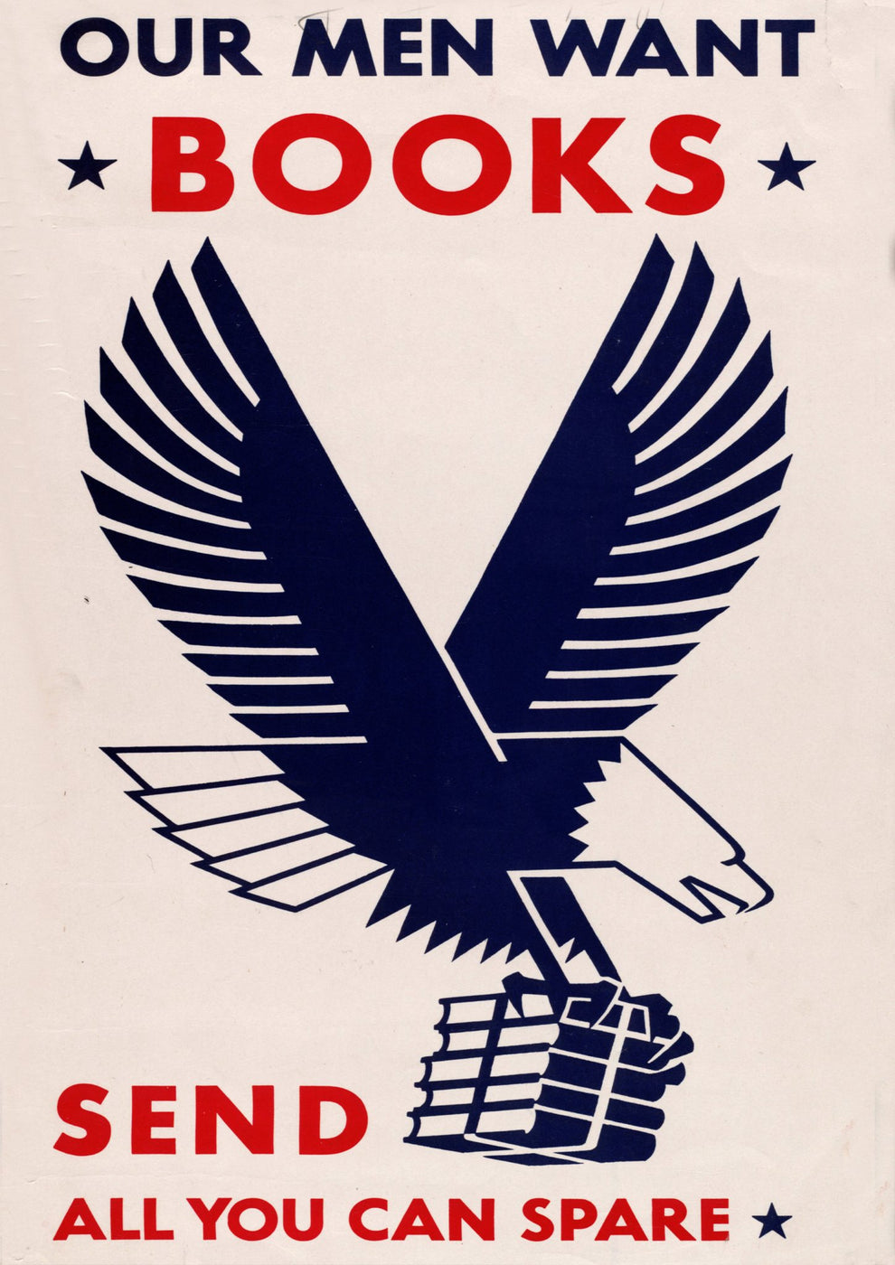 Our Men Want Books - American Poster – Amazing Maps