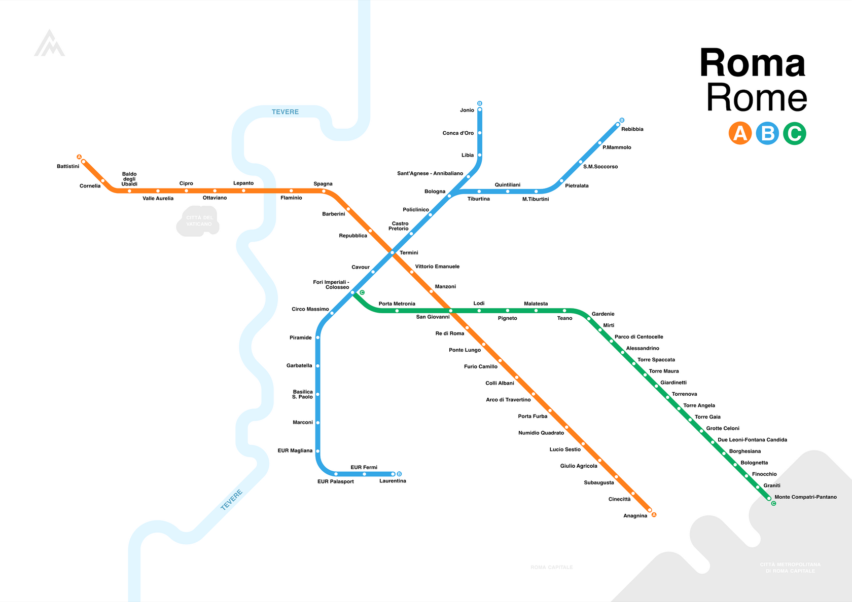 Rome Metro map – Amazing Maps