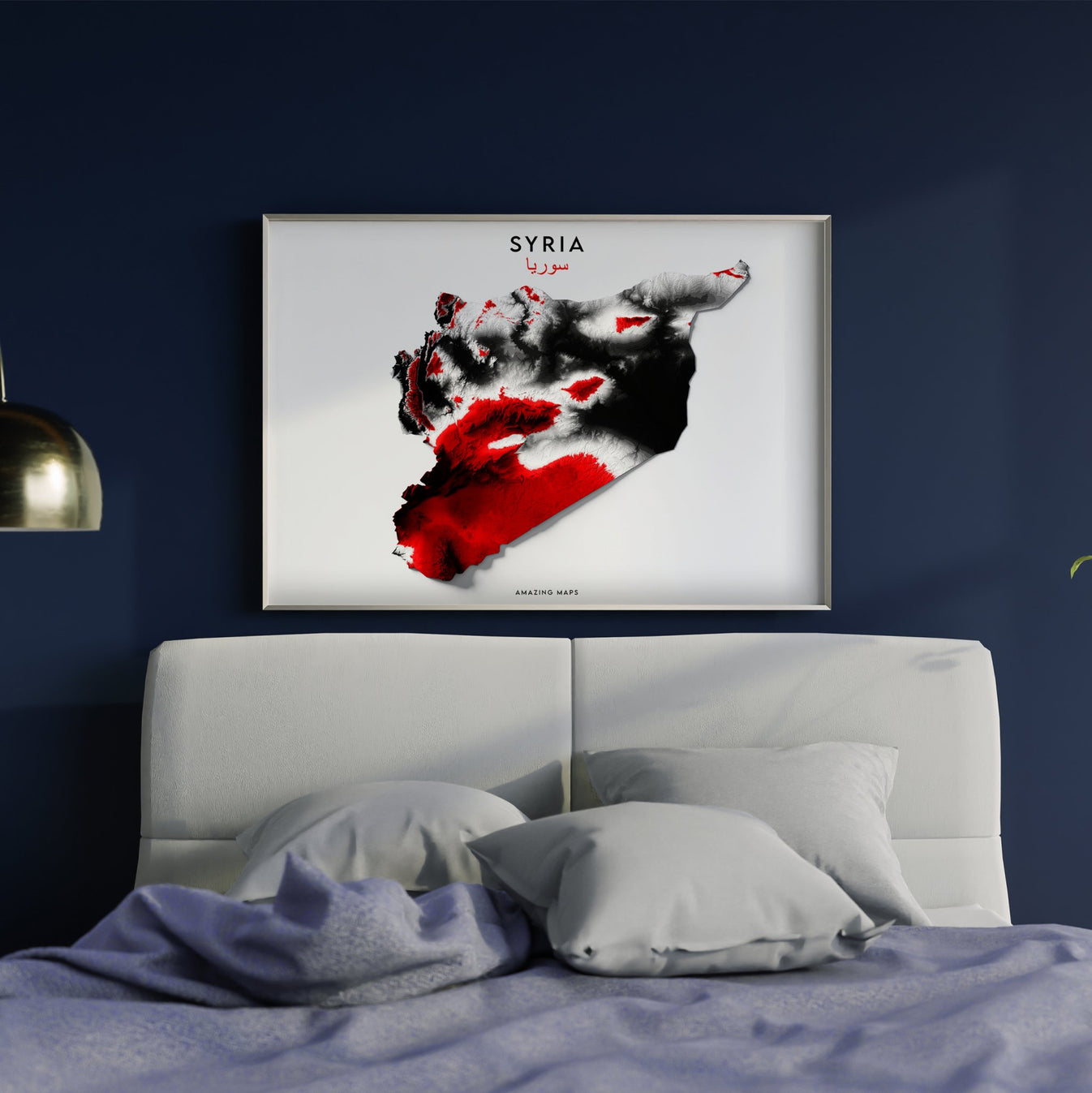 Syria Relief map – Amazing Maps