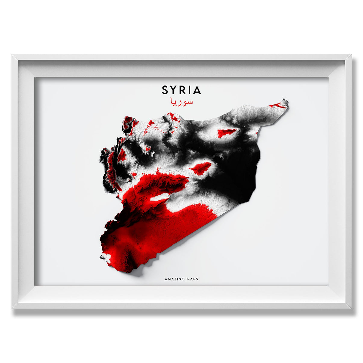 Syria Relief map – Amazing Maps