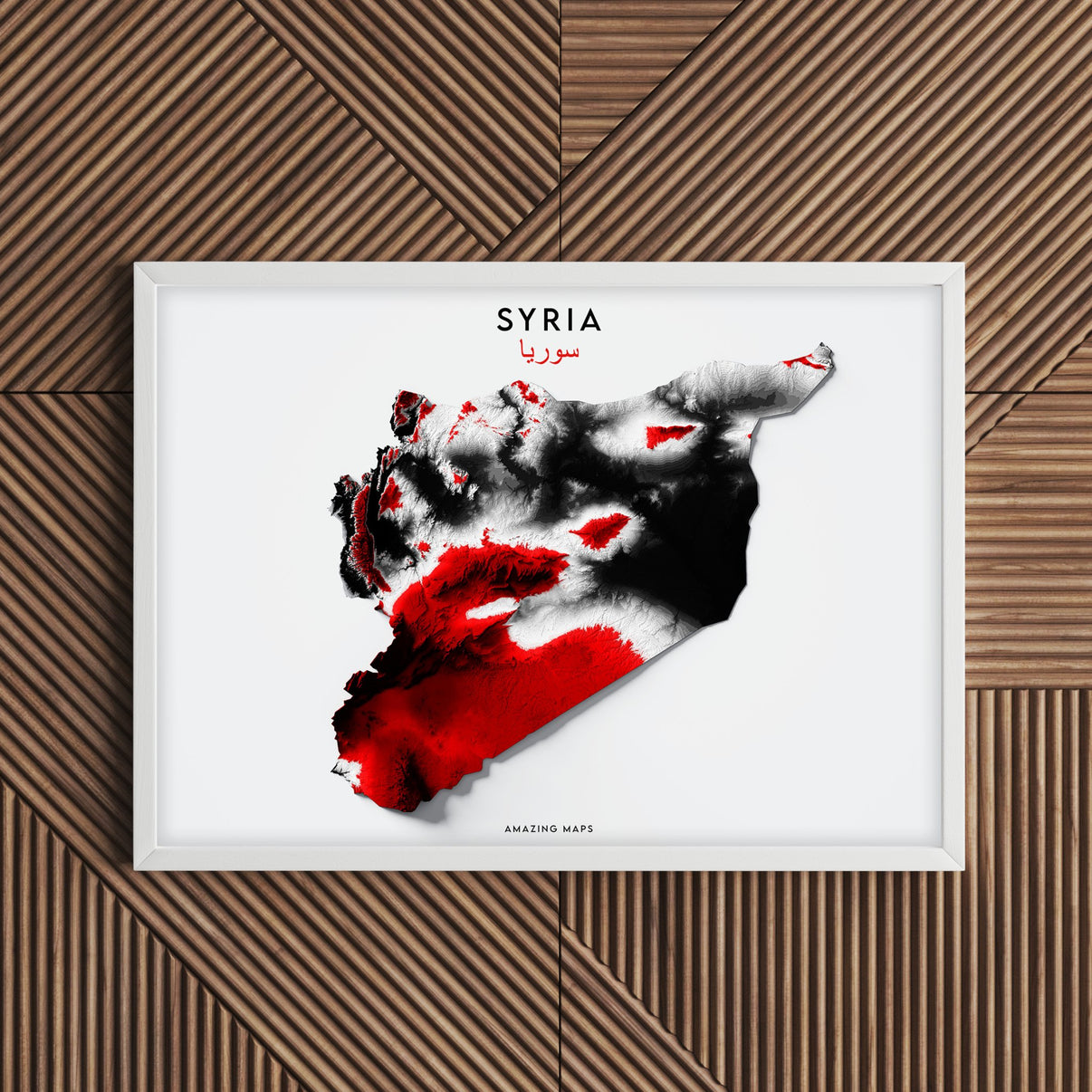 Syria Relief map – Amazing Maps