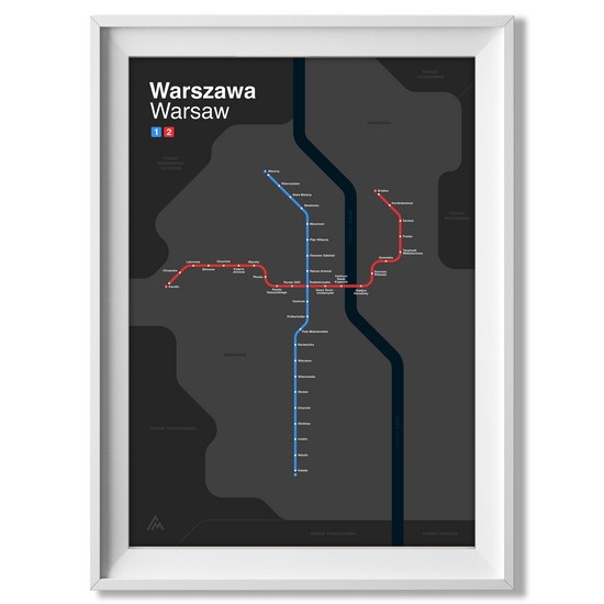 Warsaw Metro map – Amazing Maps