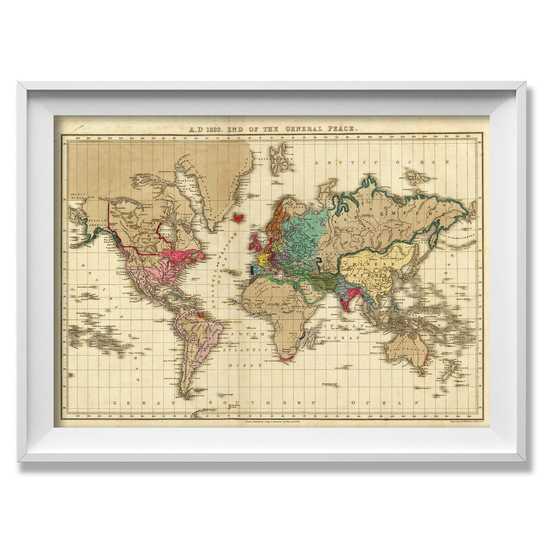 World in 1826 Historic Map – Amazing Maps
