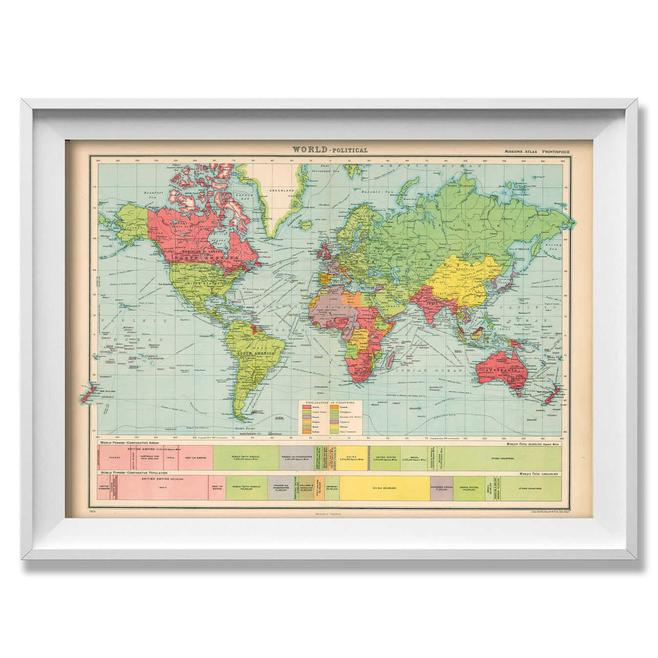 World in 1923 Political Map – Amazing Maps