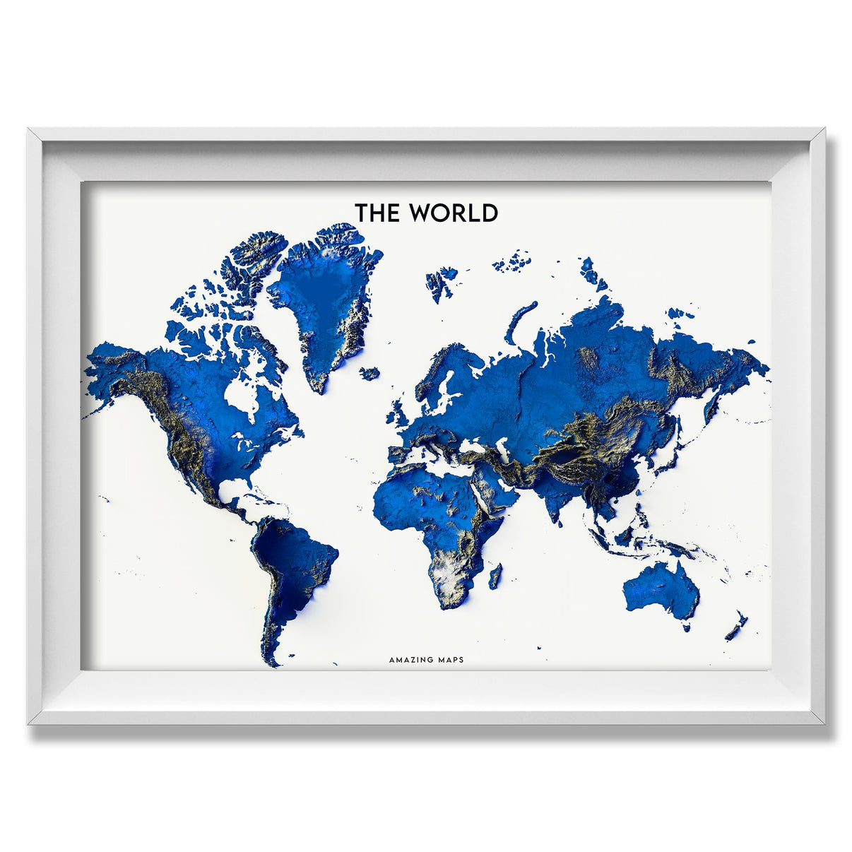 World Relief map – Amazing Maps